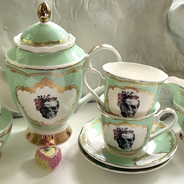 Pink Rose Tea Set - Etsy