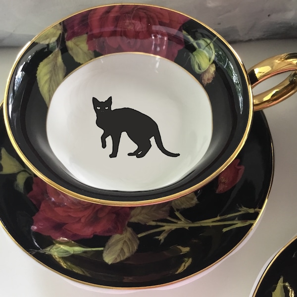 Black Cat Teapot - Etsy