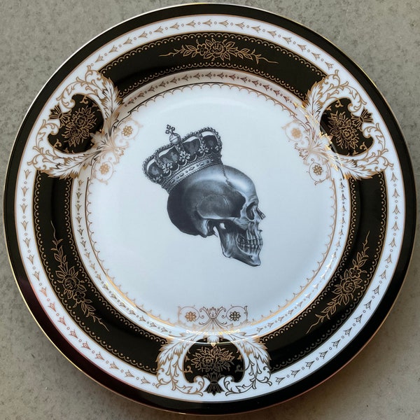 Skull Dinner Plates - Etsy
