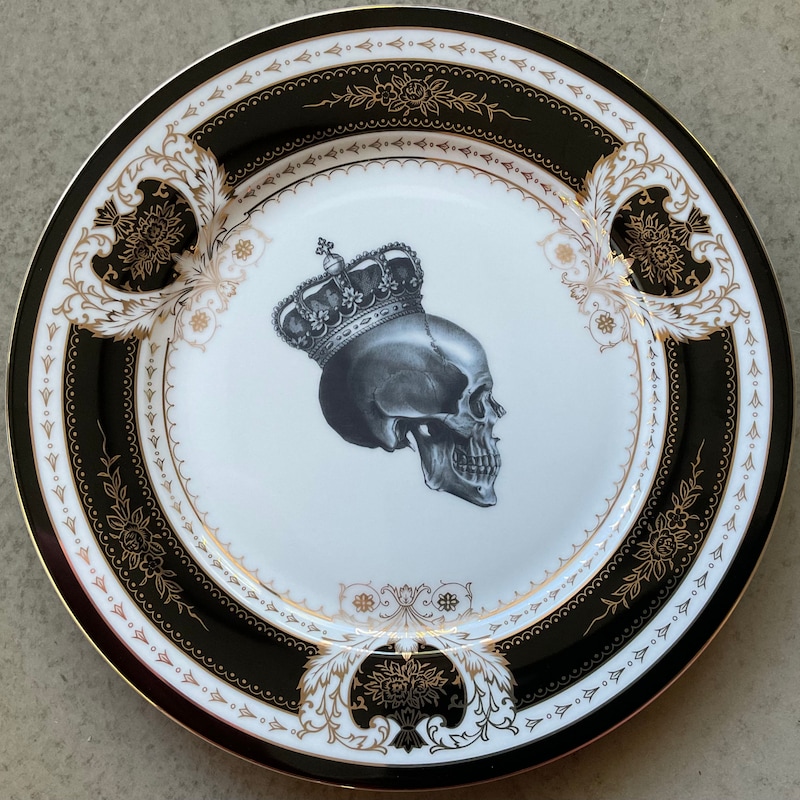 Skull Dinner Plates - Etsy