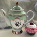 Green Pink or Blue Porcelain Witch Tea Set 7 or 11 Pieces. - Etsy