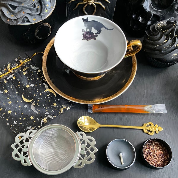 Gothic Raven Tea Set - Etsy