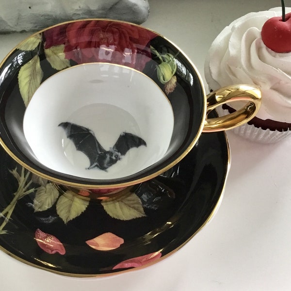 Bat Teacup - Etsy