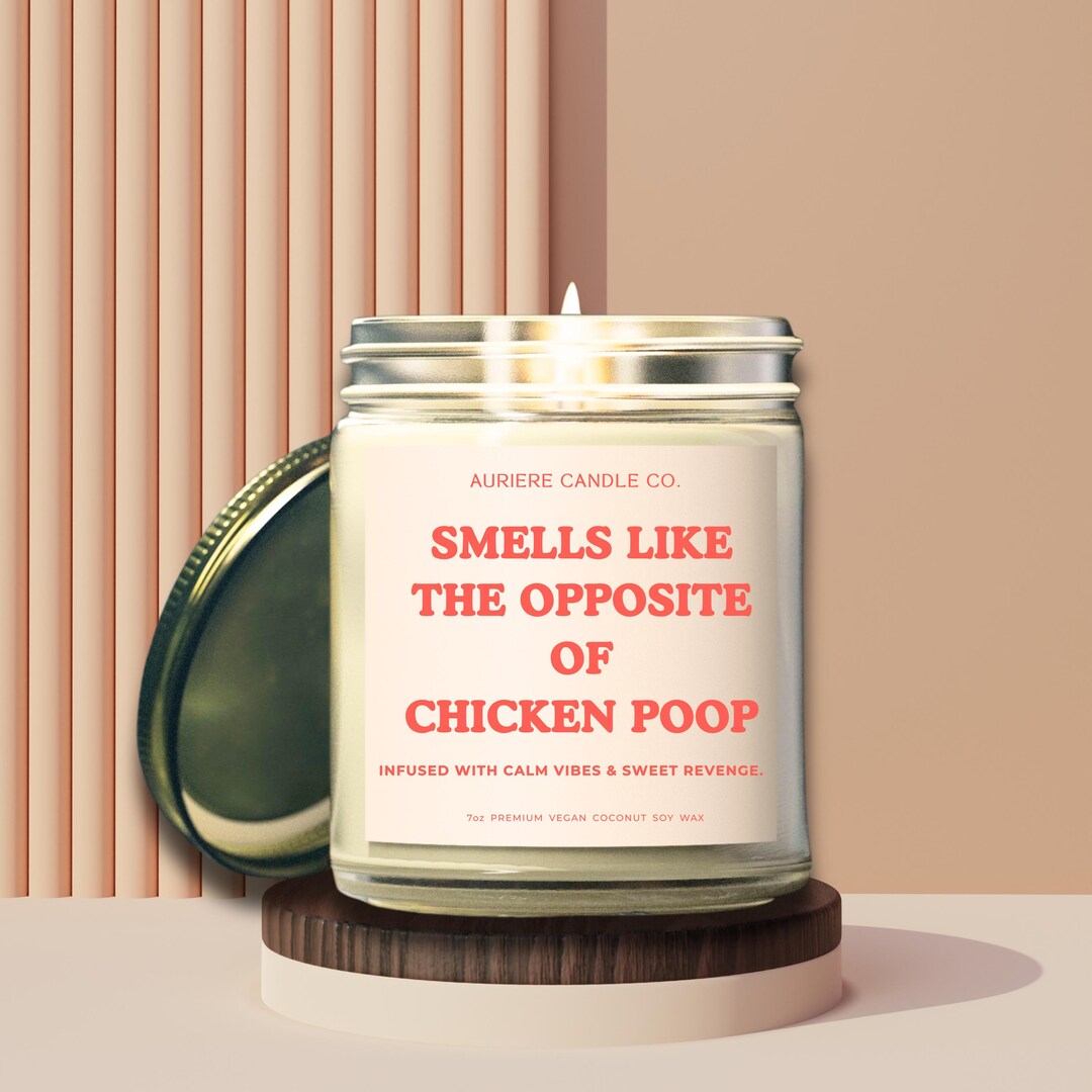 Chicken Gifts, Opposite of Chicken Poop, Funny Gag Candle Gift, Country ...