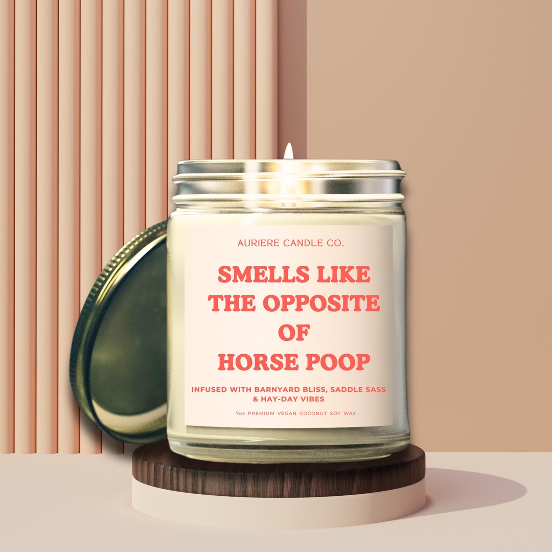 Opposite of Horse Poop Funny Candle Gift for Horse Lover, Horse Gag ...