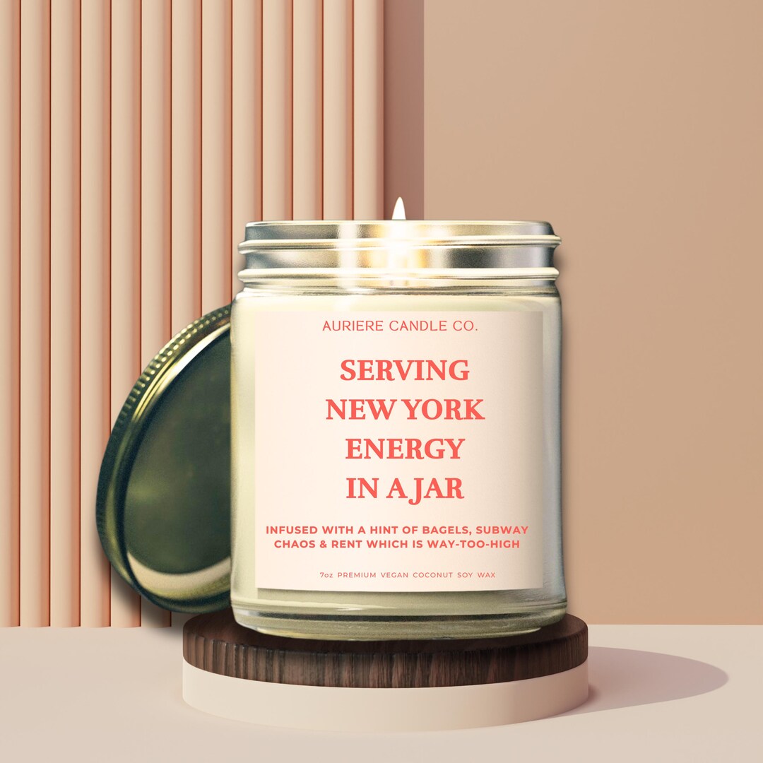 New York Energy in a Jar, New York Candle, Scented Soy Candle, Surprise ...