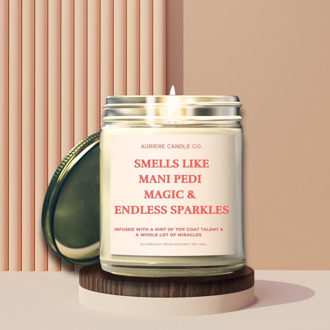 Nail Tech Gift, Mani Pedi Magic Endless Sparkles Candle, Thank You Gift ...