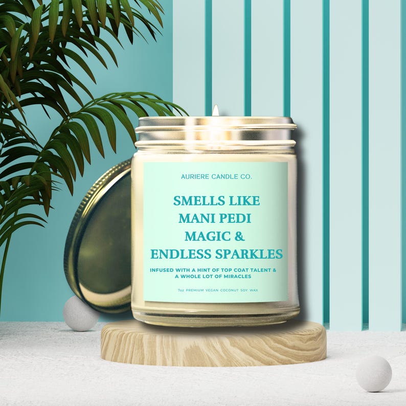 Nail Tech Gift, Mani Pedi Magic Endless Sparkles Candle, Thank You Gift ...