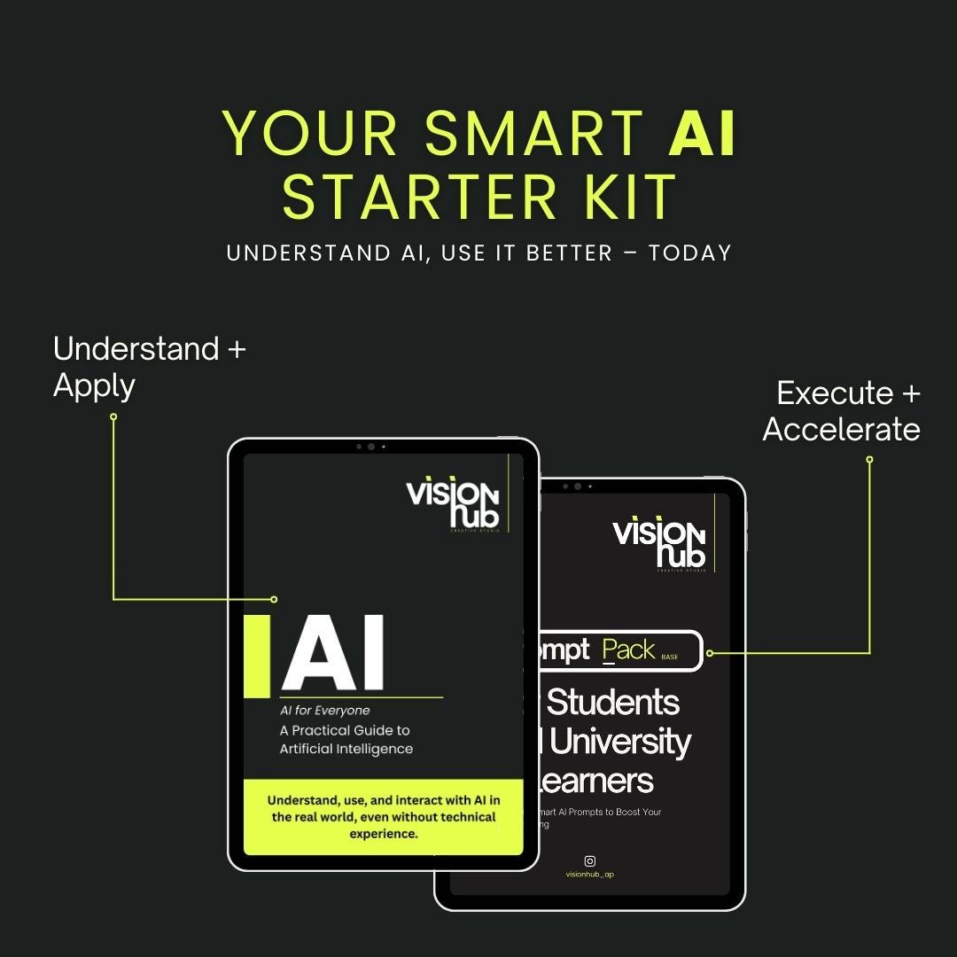 AI Guide + 105 Prompt Pack | Learn AI Basics & Boost Productivity ...
