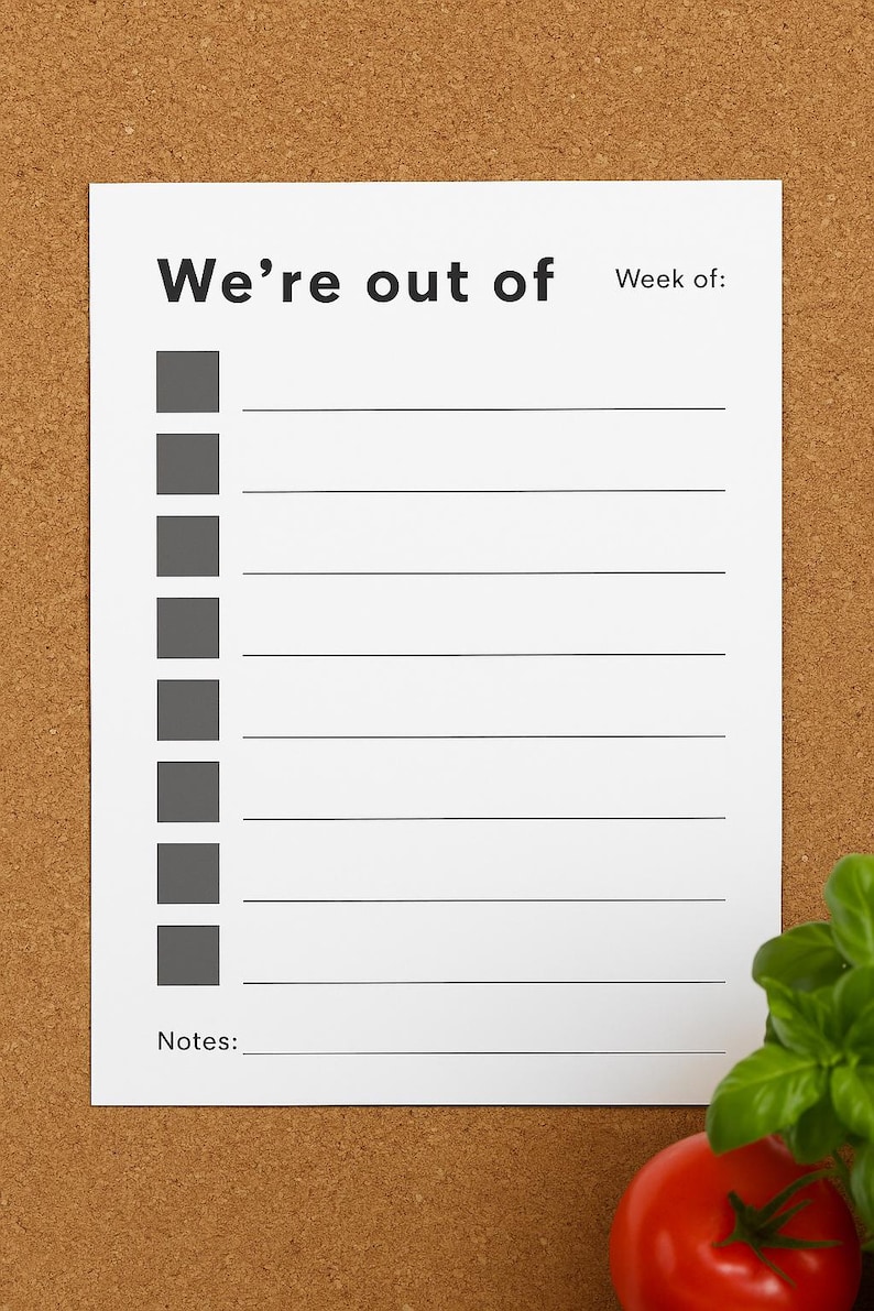 Customizable Grocery List Bundle | Canva Template | Restock & Pantry ...