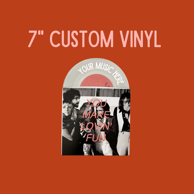 Custom Vinyl 7 Single - Etsy