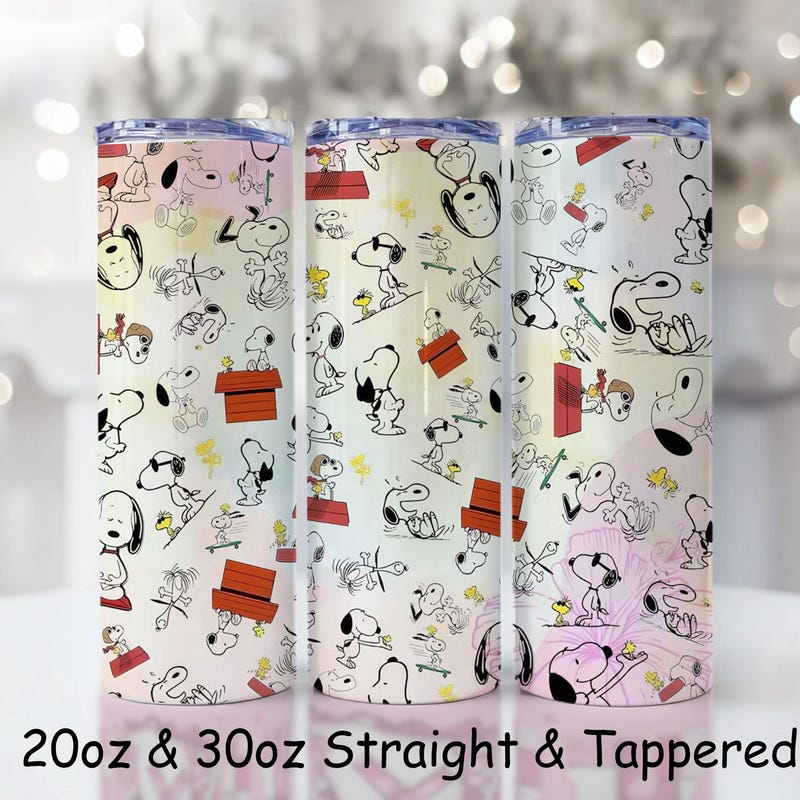 Snoopy 20oz Wrap Designs - Etsy