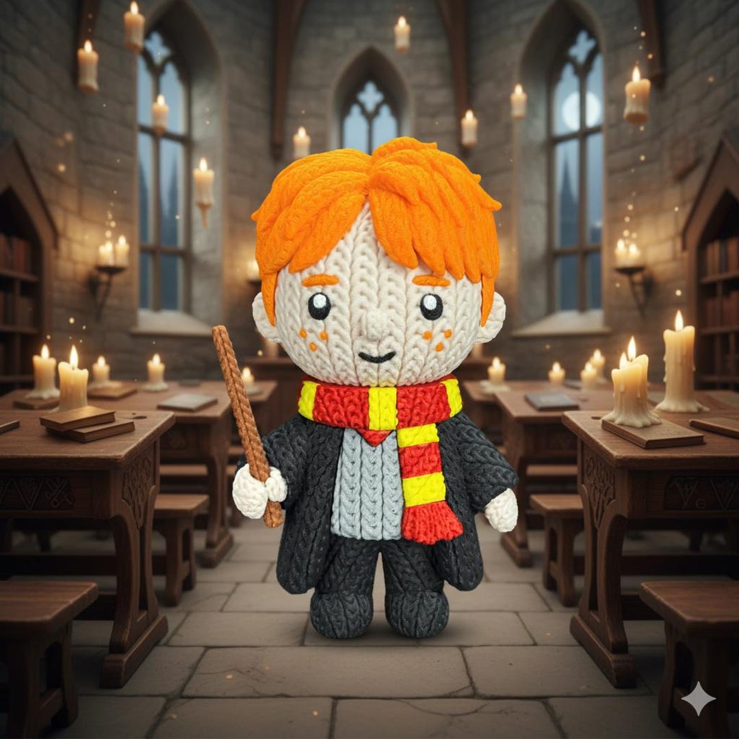 Ron Weasley Inspired 3D Printed Figure – Wizard Boy Collectible - Etsy