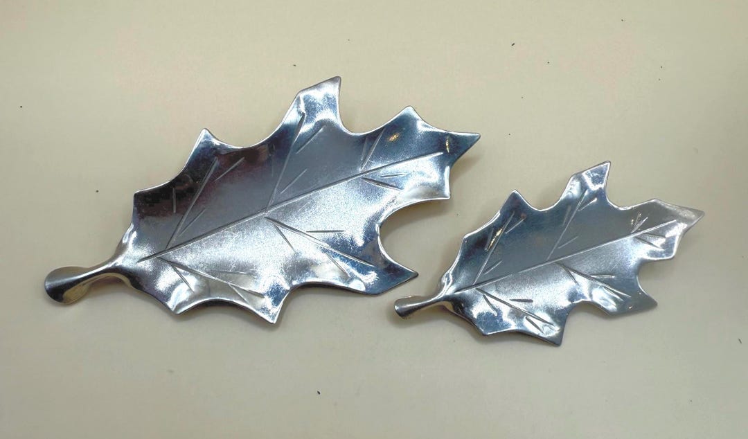 Vintage Stuart Nye Oak Leaf Brooch Set - Large & Minature Sizes ...