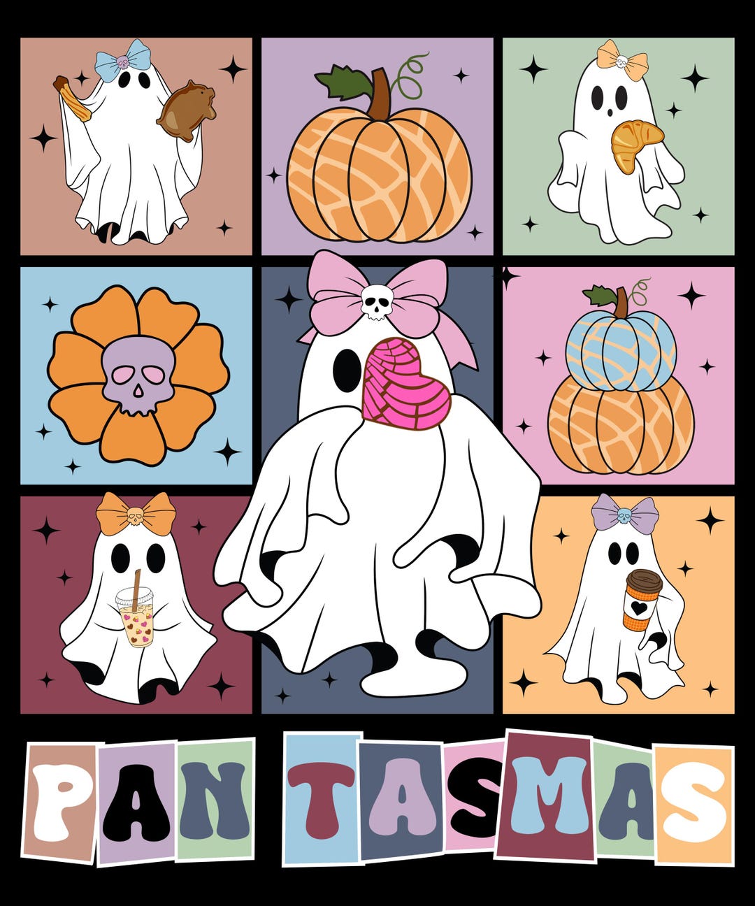 Pantasmas Mexican Cute Ghost Pan Dulce PNG and PDF Print Files Digital ...