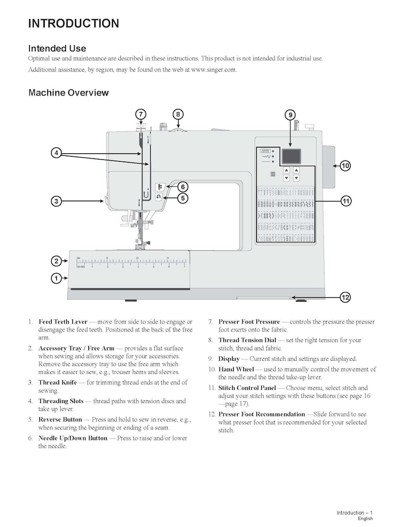 Singer HD6600C HD6605C Heavy Duty Instruction Manual PDF | Owner’s ...