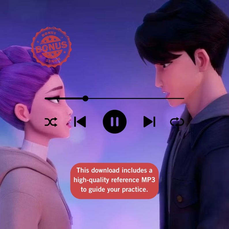 Golden – HUNTR/X Demon Hunters | Easy Piano Sheet Music | Simplified ...