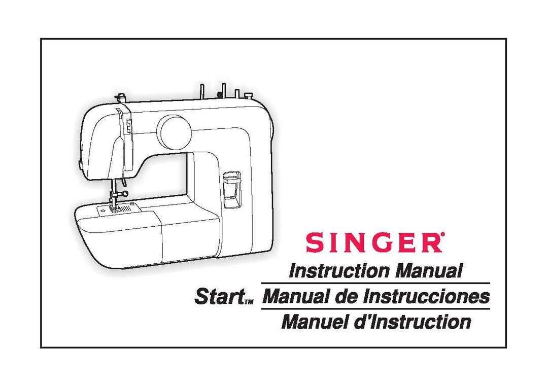Singer Start 1304 Instruction Manual PDF | English French Spanish ...