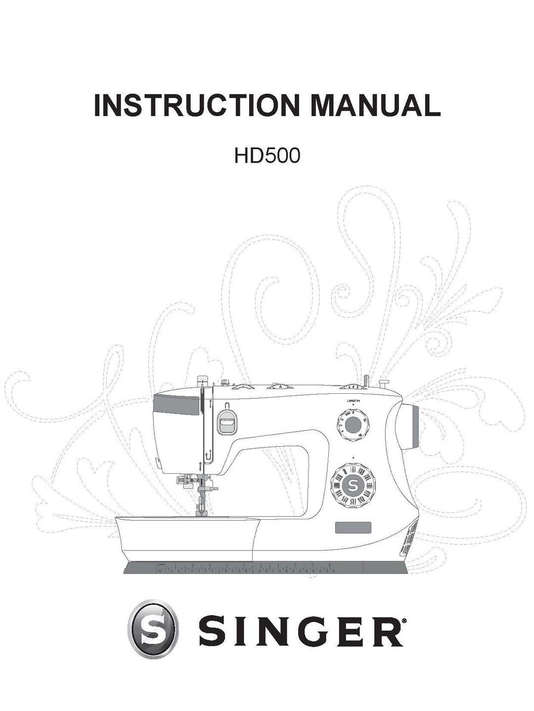 Singer HD500 Sewing Machine Instruction Manual PDF – English Digital ...