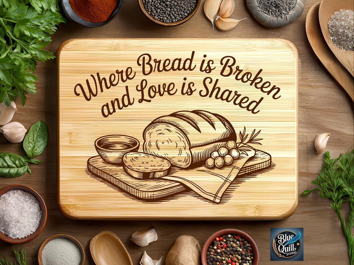Where Bread is Broken and Love is Shared Charcuterie Board SVG PNG ...