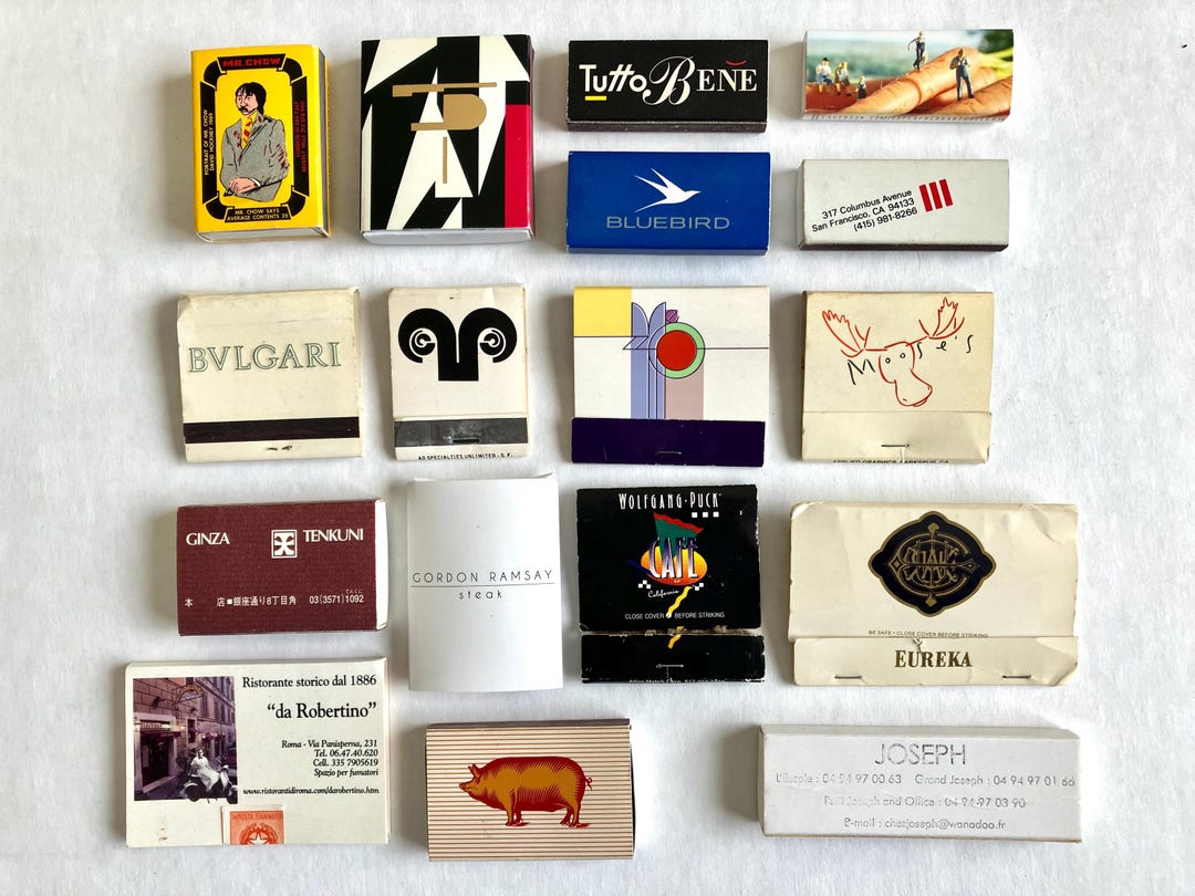 Antique Rare Book Matches - Etsy