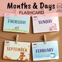 Pastel Rainbow Months of the Year Posters: Classroom Homeschool Decor ...