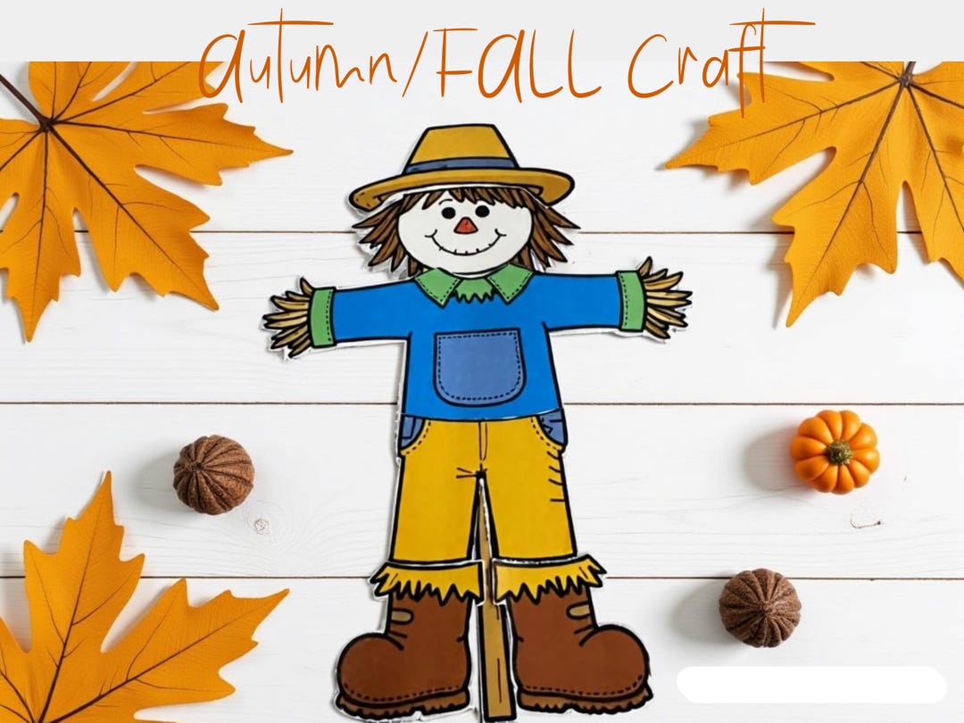 Scarecrow Craft for Kids | Scarecrow Cut and Paste Activity | Autumn ...