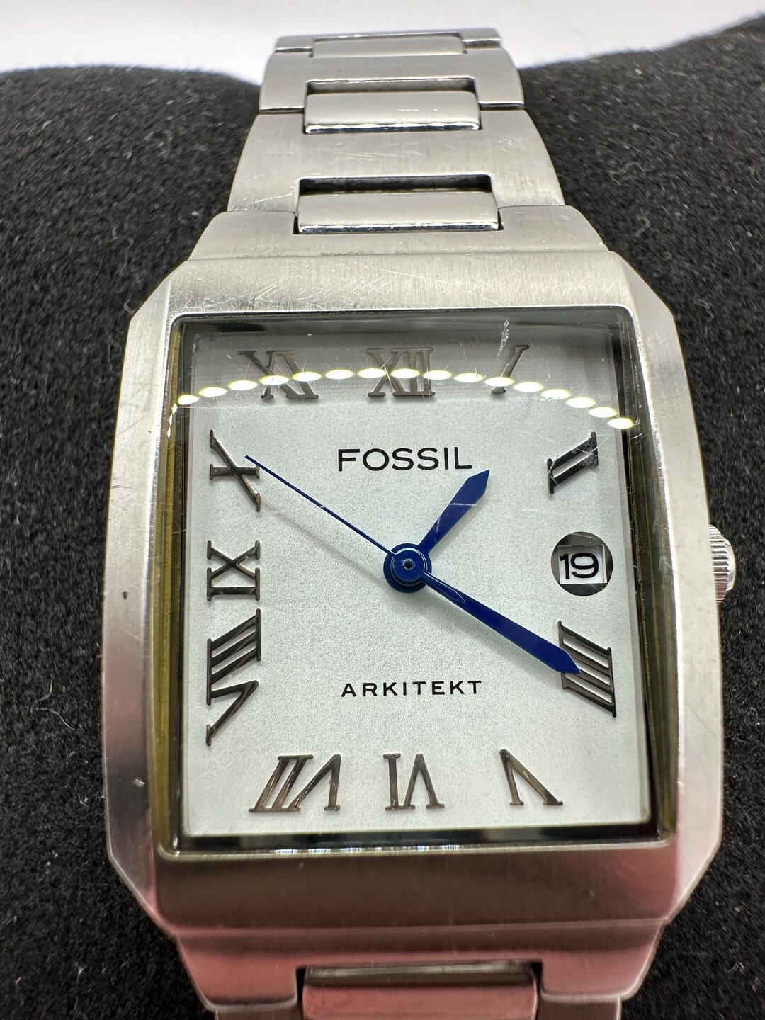 Fossil Nordstrom Arkitekt Ladies Tank Style Quart Watch With Date and ...