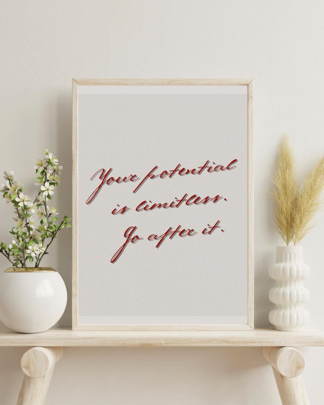 Your Potential is Limitless Printable Wall Art | Motivational Quote ...