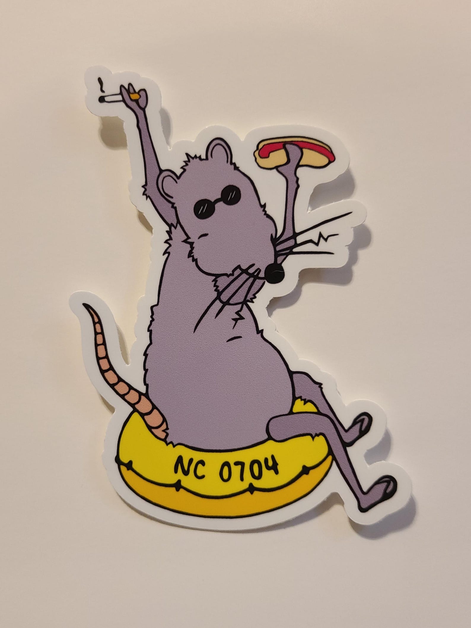 Yadkin River Rat Sticker © - Etsy