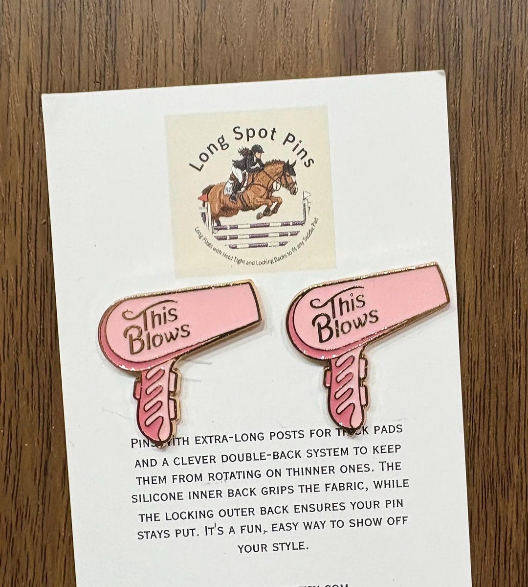 Horse Show Number Pins: Long Spots Jumper Saddle Pad Acrylic 2d Pins ...