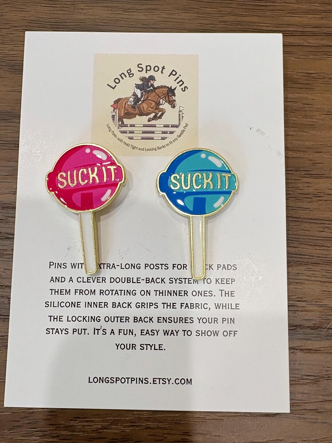 Horse Show Number Pins: Long Spots Jumper Saddle Pad Enamel Pins - Set ...
