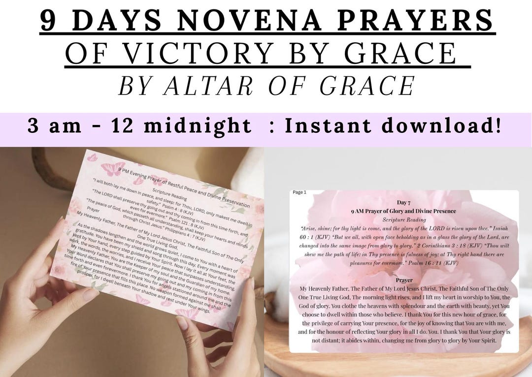 9 Day Novena Prayers of Victory, Printable Prayer Card (PDF) - Etsy
