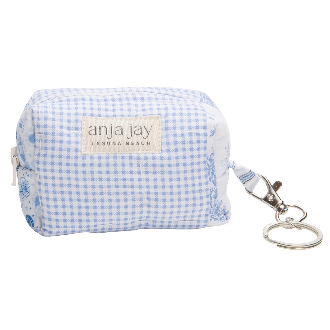 Keychain With Mini Pouch, Laguna Blue - Etsy