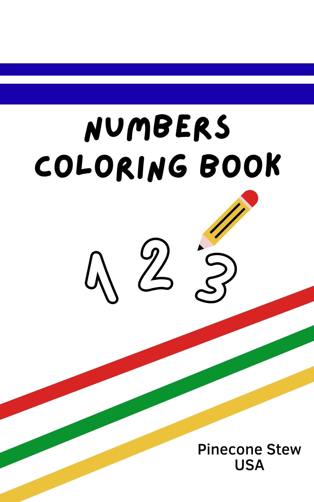 Numbers Workbook and Coloring Book - Etsy