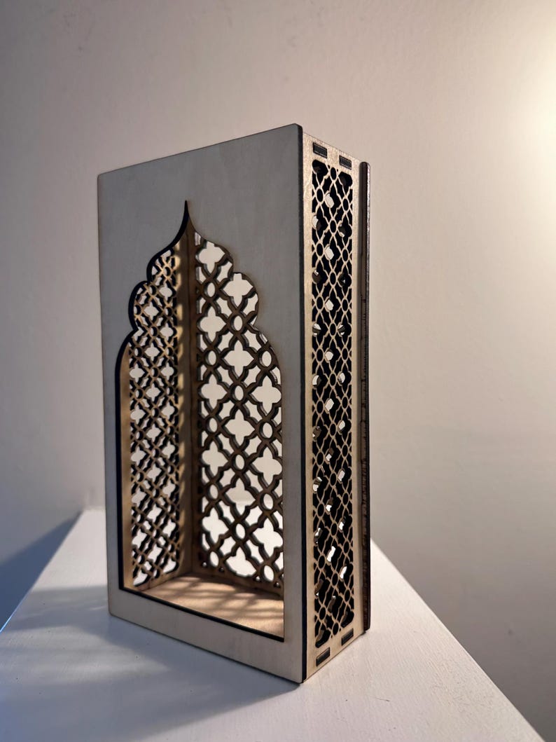 Wooden Jharokha Box, Diwali Wall Decor, Desi Wall Art, Islamic Arches ...