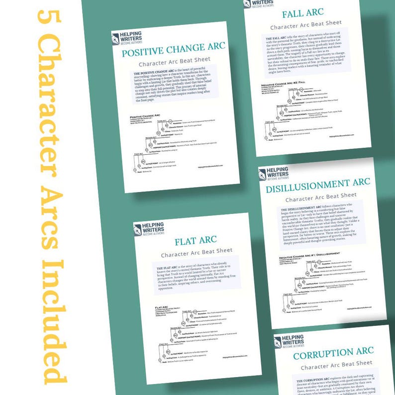 Character Arc Quick Guide (5 Worksheet Pack) – Character Development ...