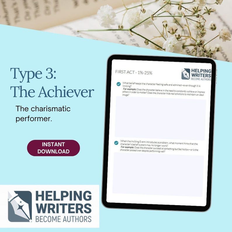 Enneagram Type 3 (the Achiever) Cheat Sheet – Positive & Negative ...