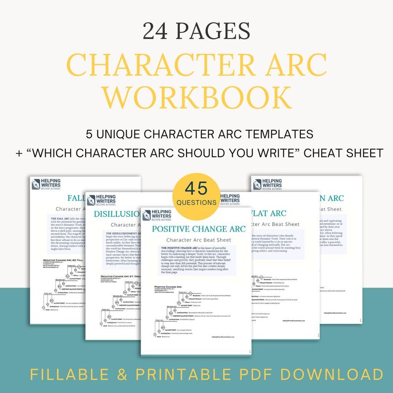 Character Arc Quick Guide (5 Worksheet Pack) – Character Development ...