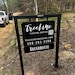 Custom Metal Cabin Road Sign | Outdoor | Vacation Rental | Business and ...