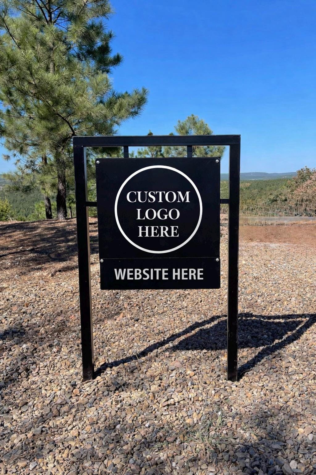 Custom Metal Cabin Road Sign | Outdoor | Vacation Rental | Business and ...