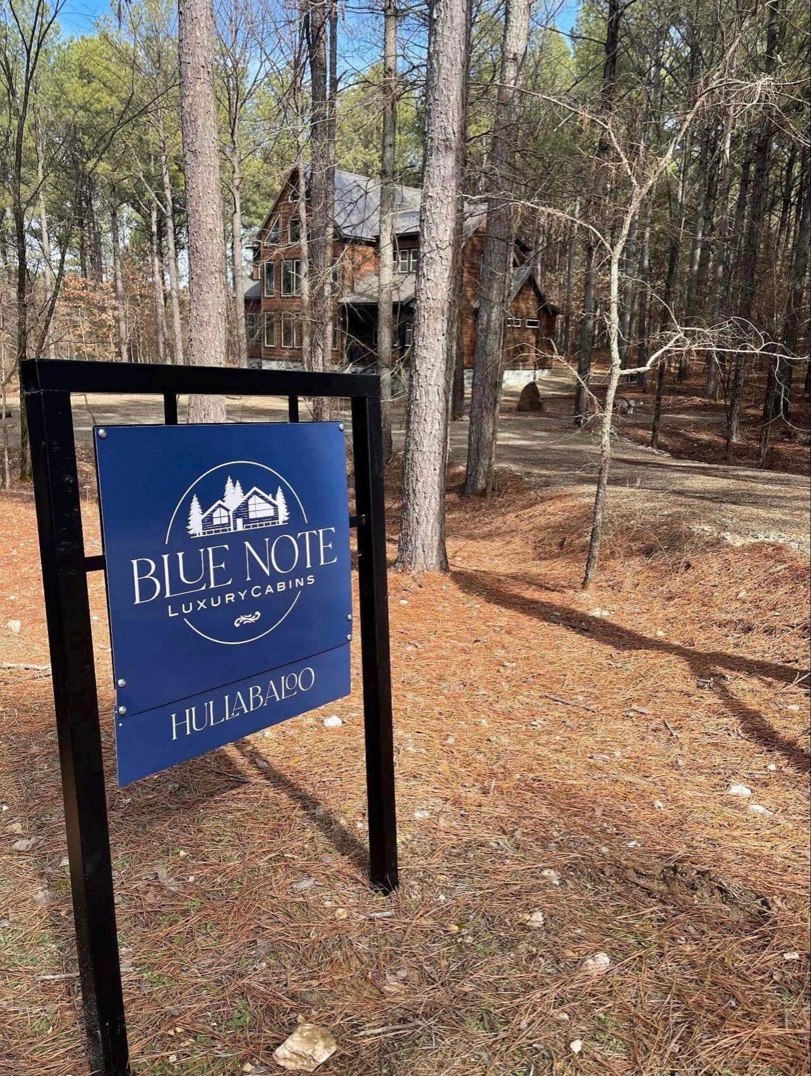 Custom Metal Cabin Road Sign | Outdoor | Vacation Rental | Business and ...
