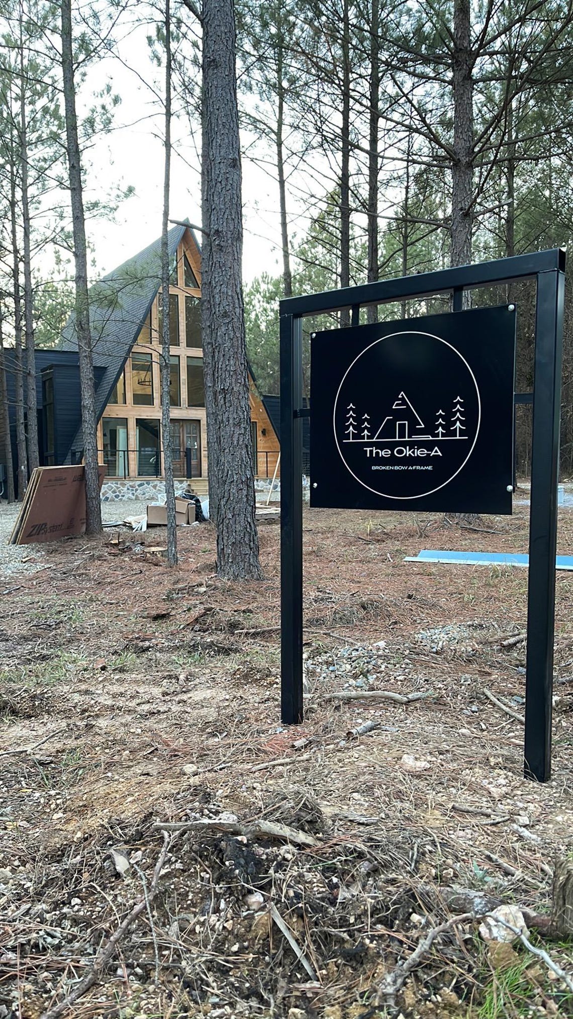 Custom Metal Cabin Road Sign | Outdoor | Vacation Rental | Business and ...