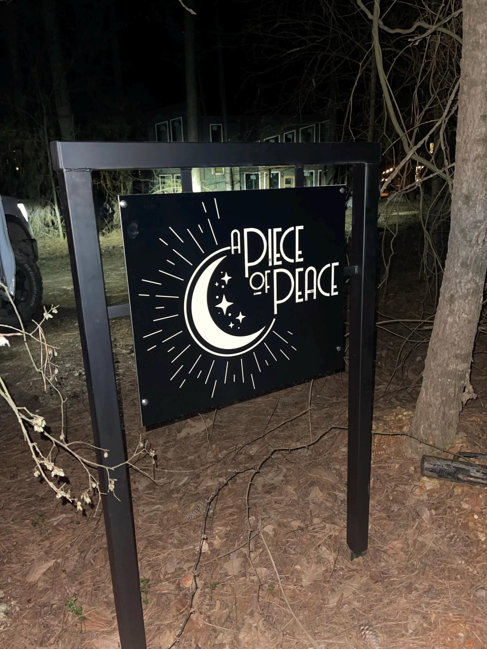 Custom Metal Cabin Road Sign | Outdoor | Vacation Rental | Business and ...