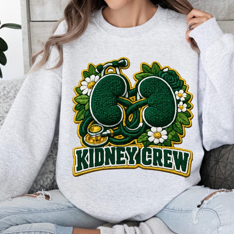 Kidney Crew Embroidery Design Png | Svg Nephrology Nurse Medical Patch ...
