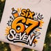 Six Seven SVG PNG PDF | Street Art Numbers Clipart | Urban Spray Paint ...