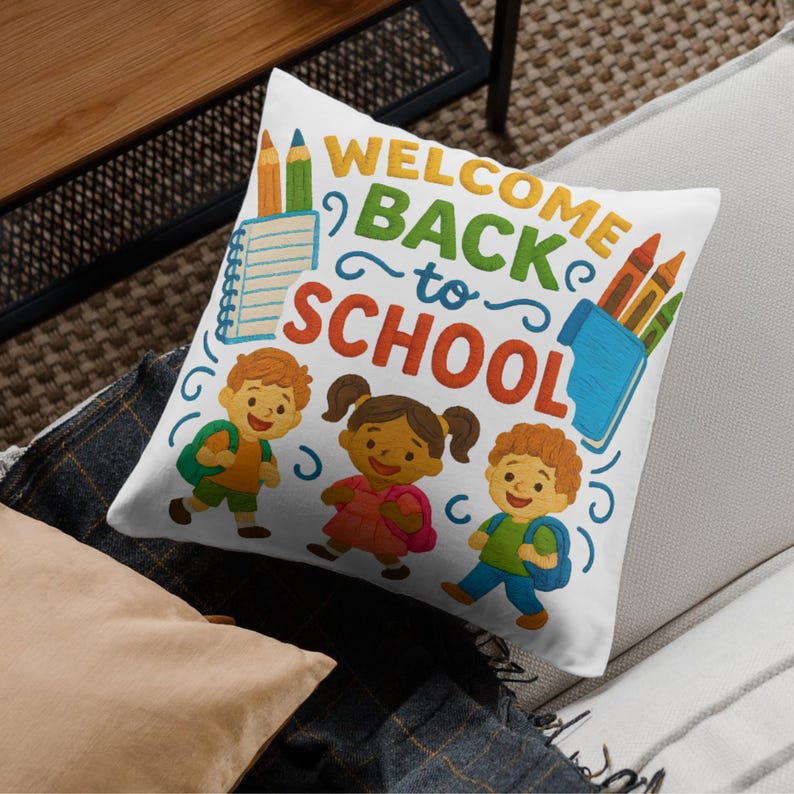 Welcome Back to School Clipart, Kids Backpack Art, Teacher Classroom ...