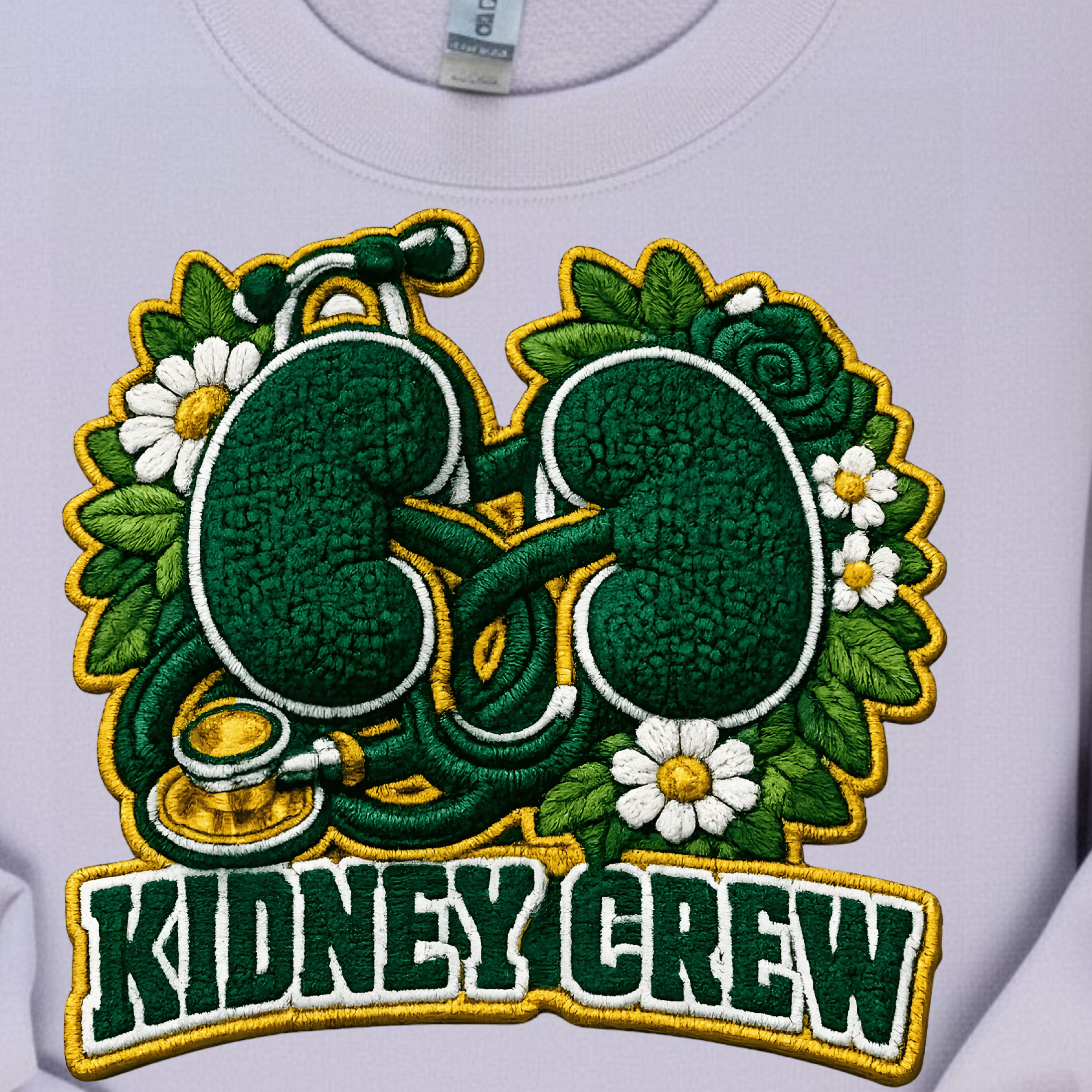 Kidney Crew Embroidery Design Png | Svg Nephrology Nurse Medical Patch ...