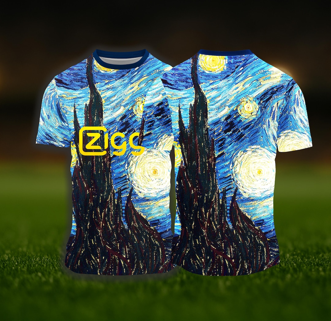 Van Gogh Starry Night Amsterdam Concept Jersey - Etsy