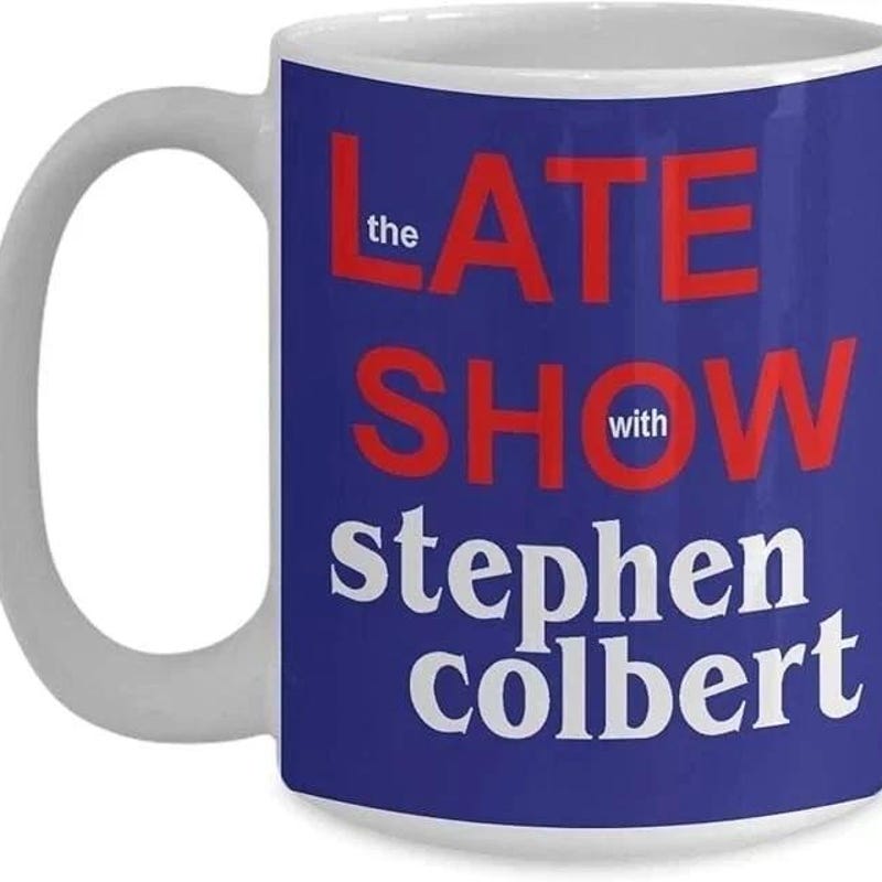 Stephen Colbert Mug Late Show - Etsy